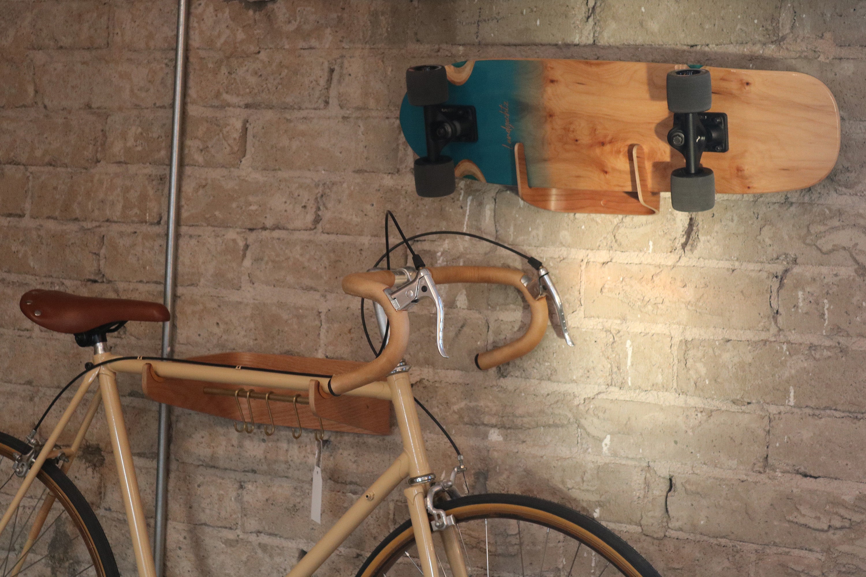 Skateboard Wall Rack - Longboard Rack - onefortythree